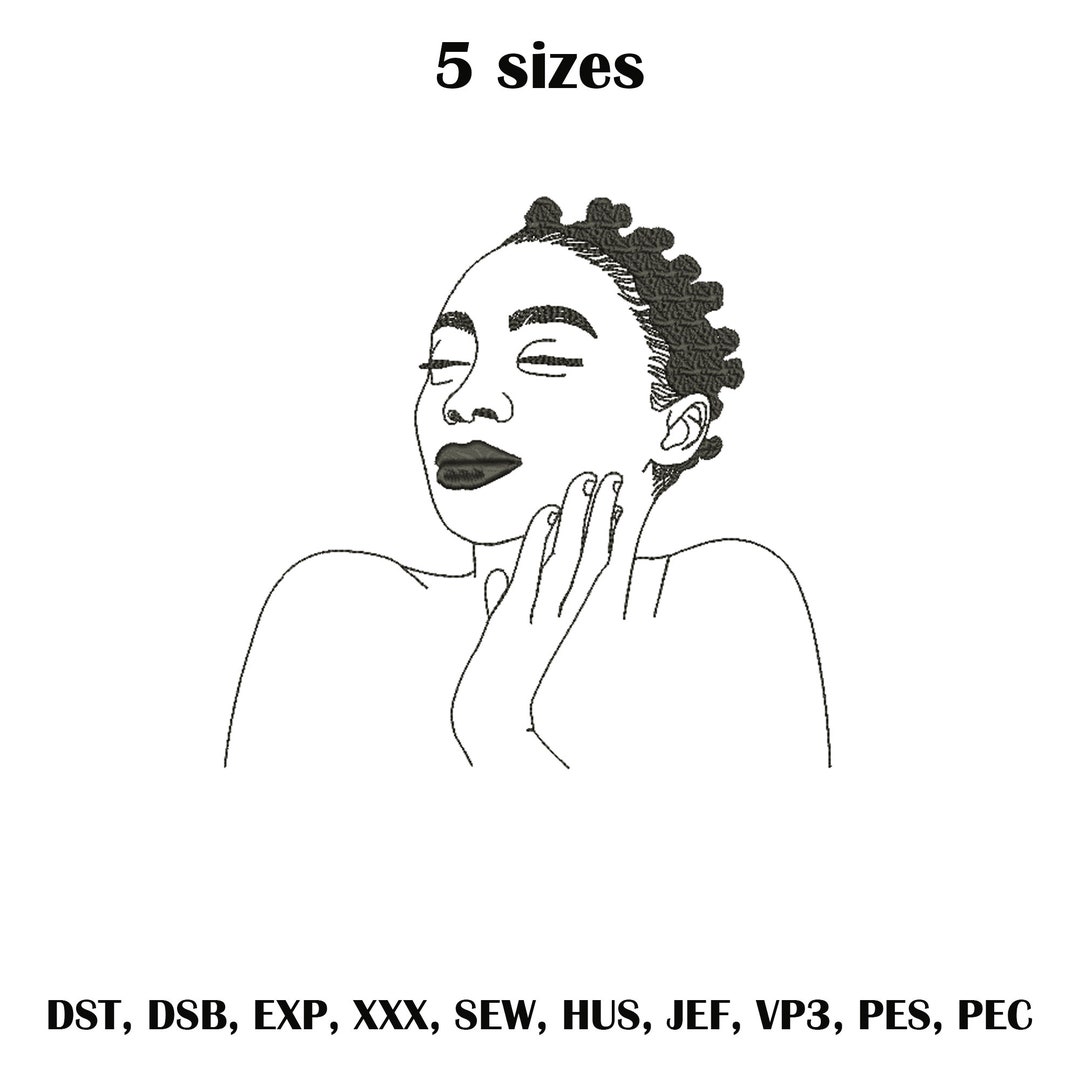 African American Embroidery Designs Black Woman Are Dope Black Woman ...