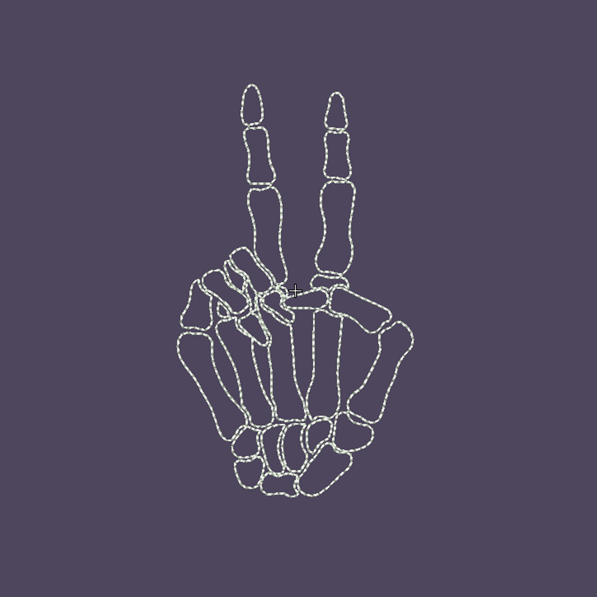 Skeleton peace hand Skeleton peace signSkeleton hand | Etsy