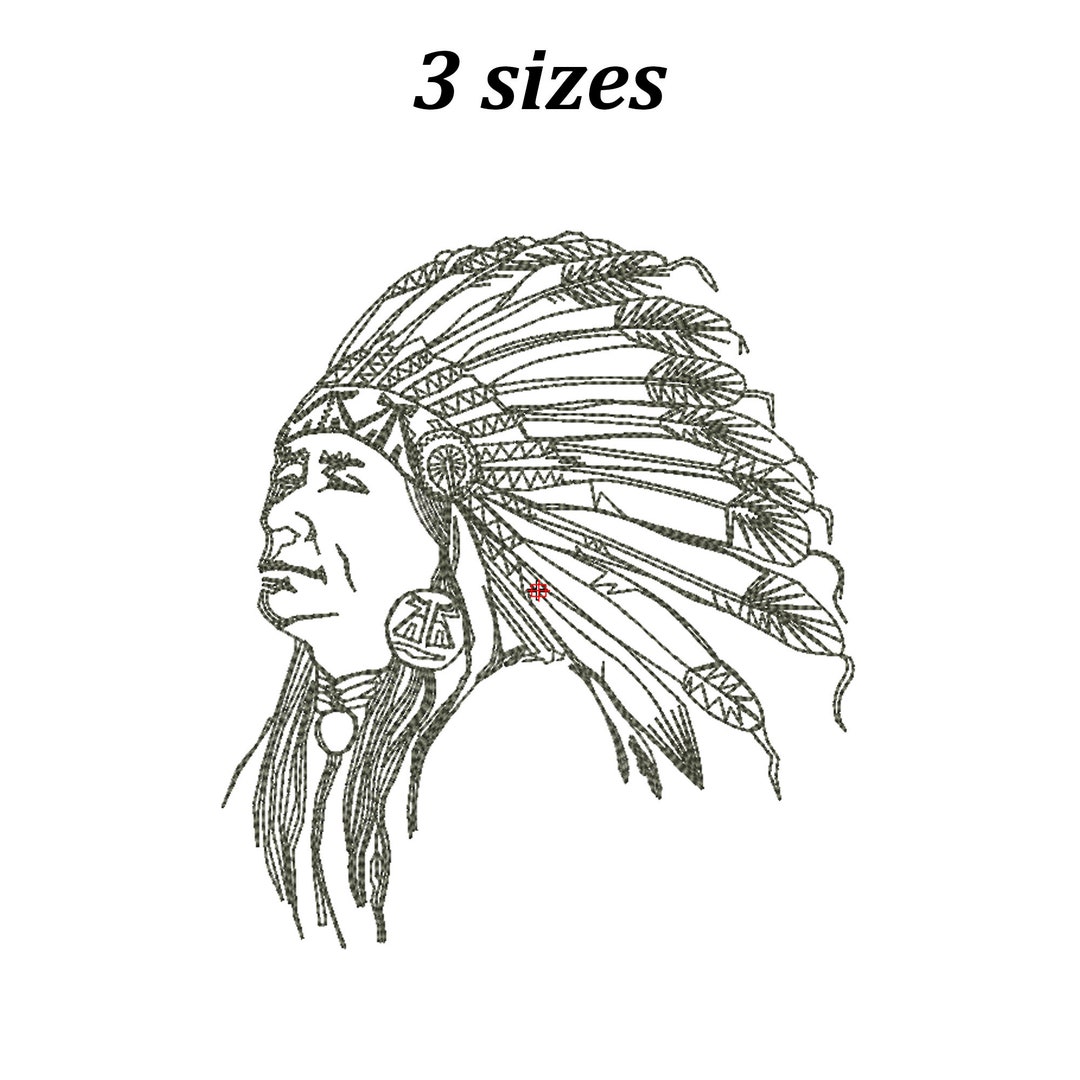 Indian Chief Embroidery Boho Style Dreamcatcher Dreamcatcher Design ...