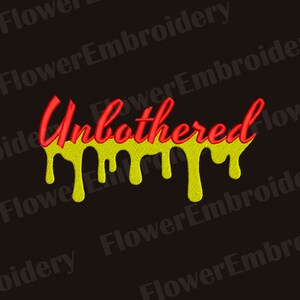 Unbothered Embroidery Design African American Embroidery Black Woman ...