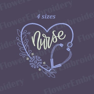 Medical Embroidery. Stethoscope Mini Embroidery. Machine Embroidery ...