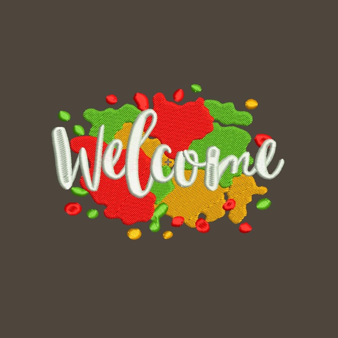 Welcome Embroidery Design Welcome to Our Home Machine - Etsy