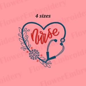 Medical Embroidery. Stethoscope Mini Embroidery. Machine Embroidery ...