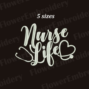 Nurse Machine Embroidery Design Stethoscope Embroidery Stethoscope ...
