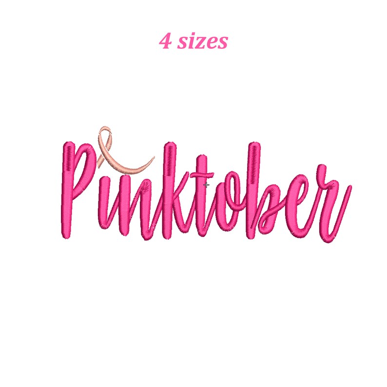 Pinktober Design Breast Cancer Awareness Breast Cancer Embroidery ...