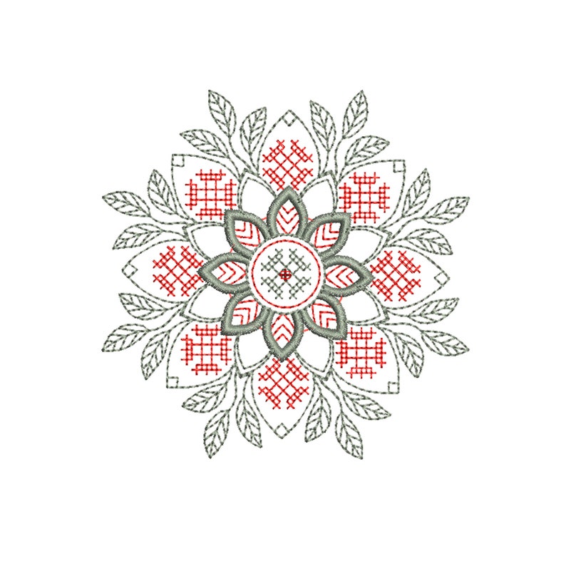 Embroidery mandala Embroidery designs flowers Mandala sun | Etsy