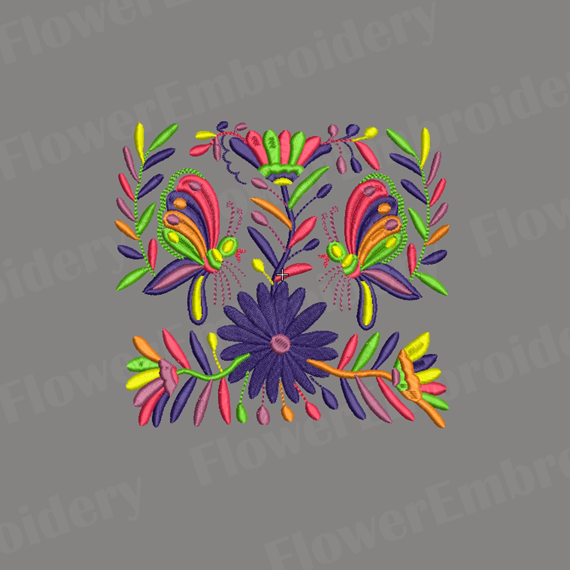 Otomi Bird Embroidery Design: Mexican Folk Art (10 Formats) - Etsy