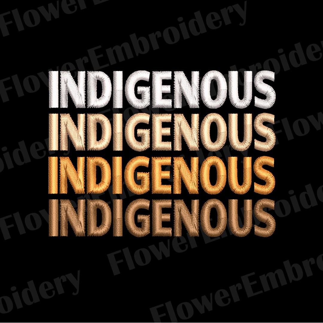 Indigenous Machine Embroidery Design Indigenous Peoples Day Design ...