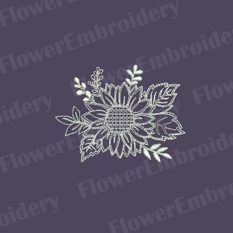 Sunflower Machine Embroidery Designs Embroidery Designs Pes - Etsy