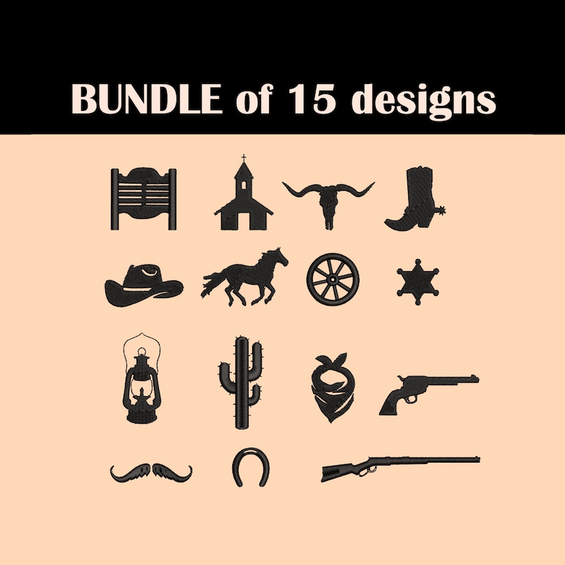 Western Embroidery Designs - Etsy