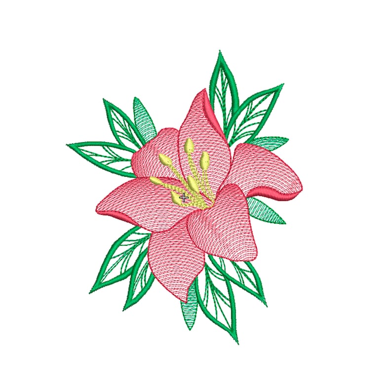 Lilies Embroidery Machine Embroidery Machine Instant Download Plant ...