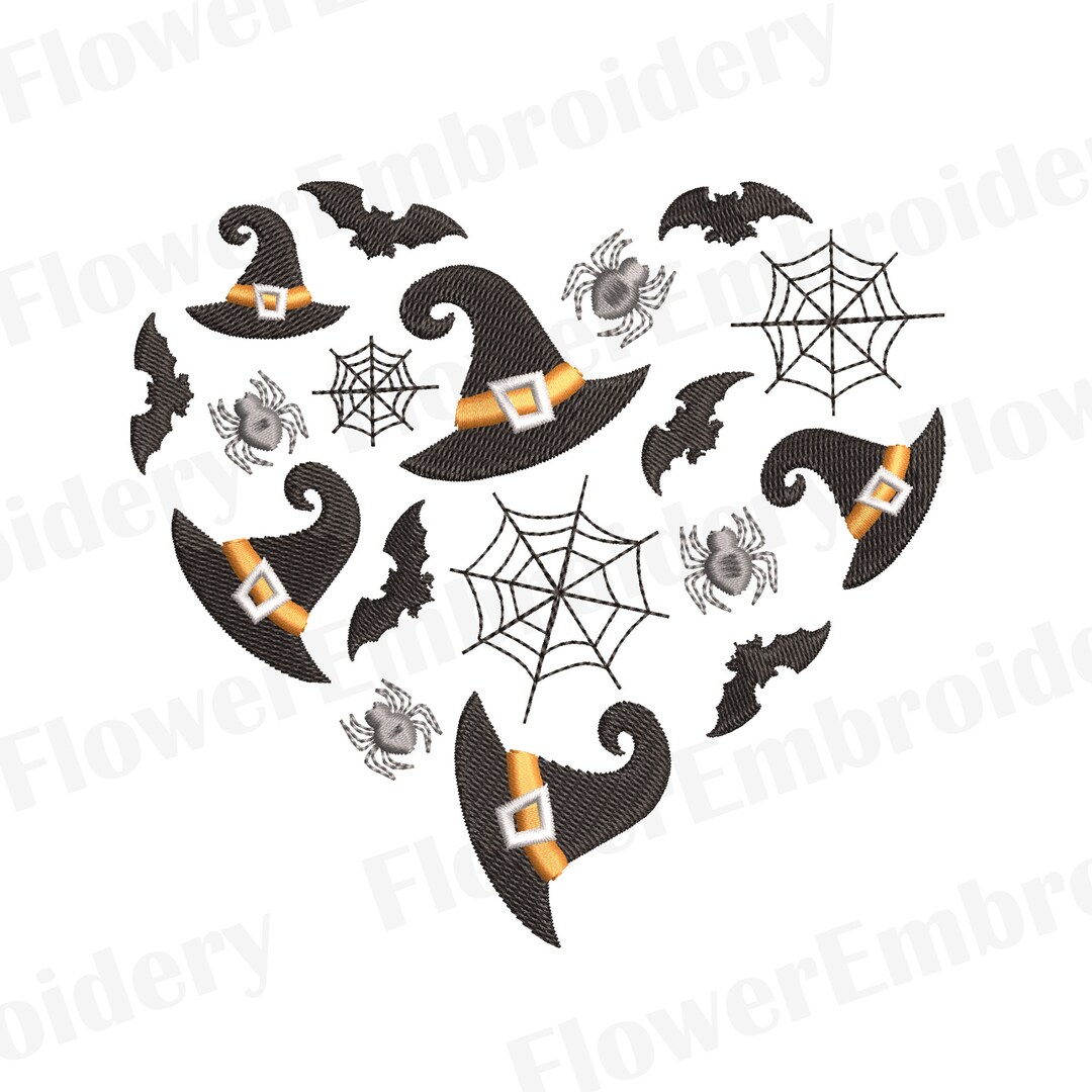 Witch Machine Embroidery Design Spooky Halloween Embroidery Spooky ...