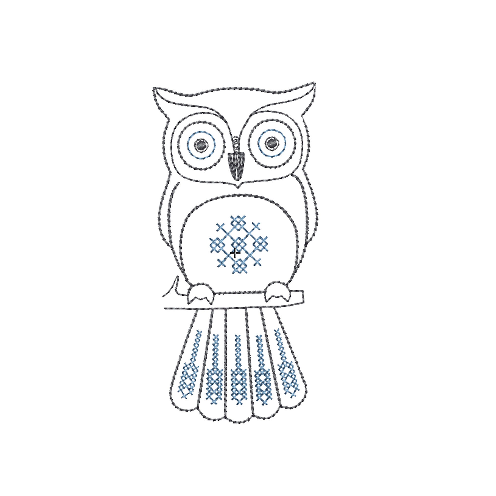 Owl Machine Embroidery Design INSTANT DOWNLOAD Owl Design | Etsy