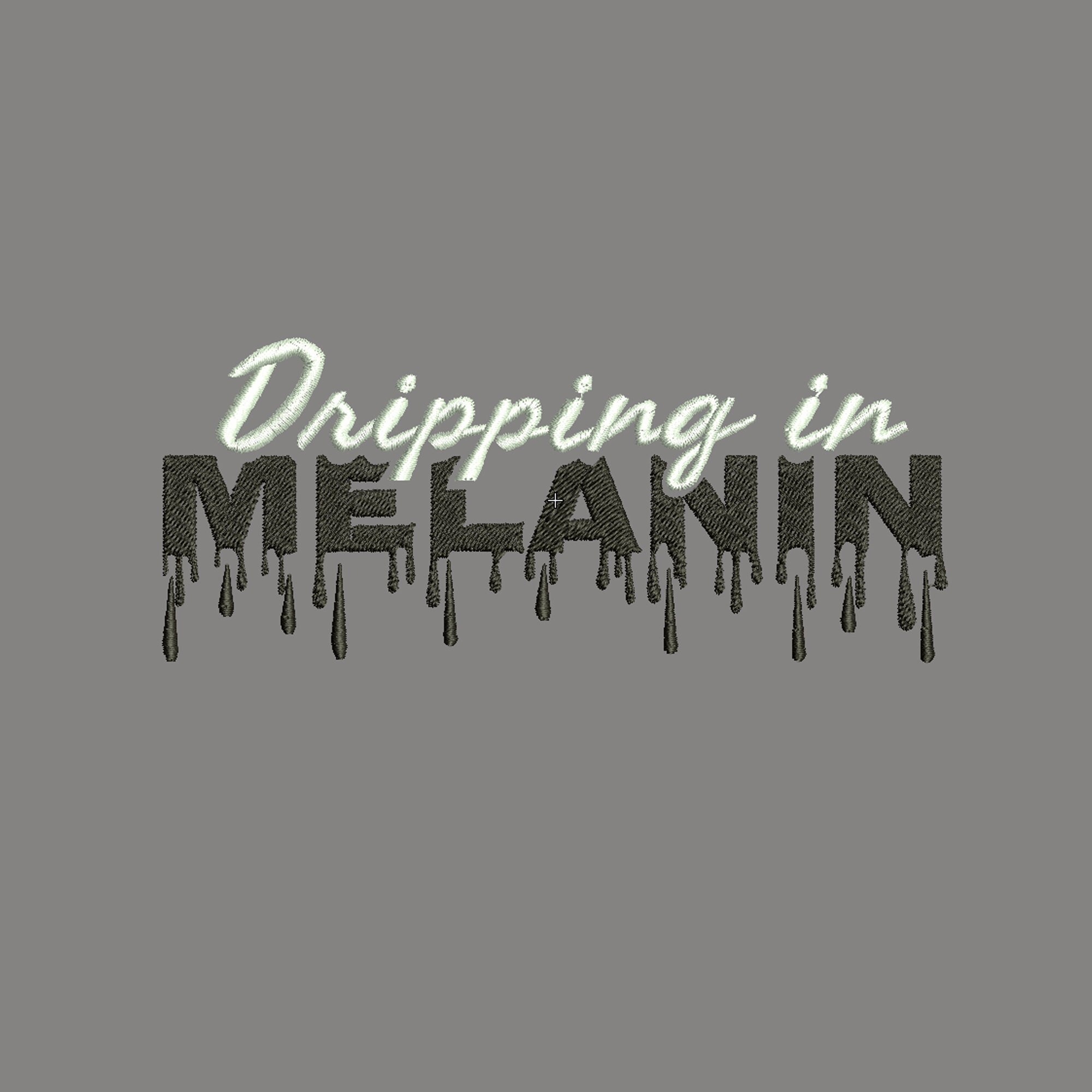 Dripping in Melanin Embroidery Design (PES, DST, EXP) - Etsy