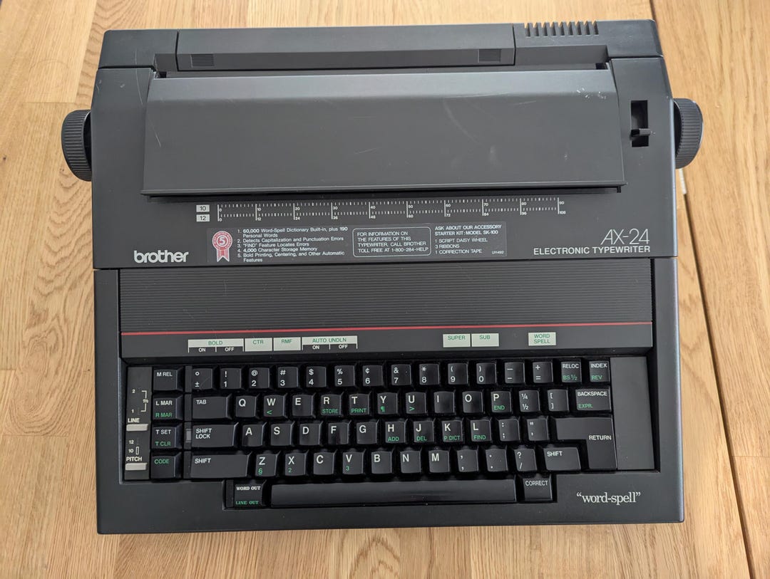Brother AX-24 Typewriter - Etsy