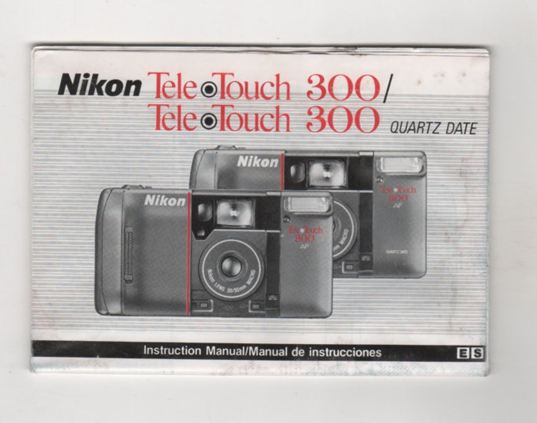 Nikon Tele Touch 300 Camera Instruction Manual Not Dated - Etsy
