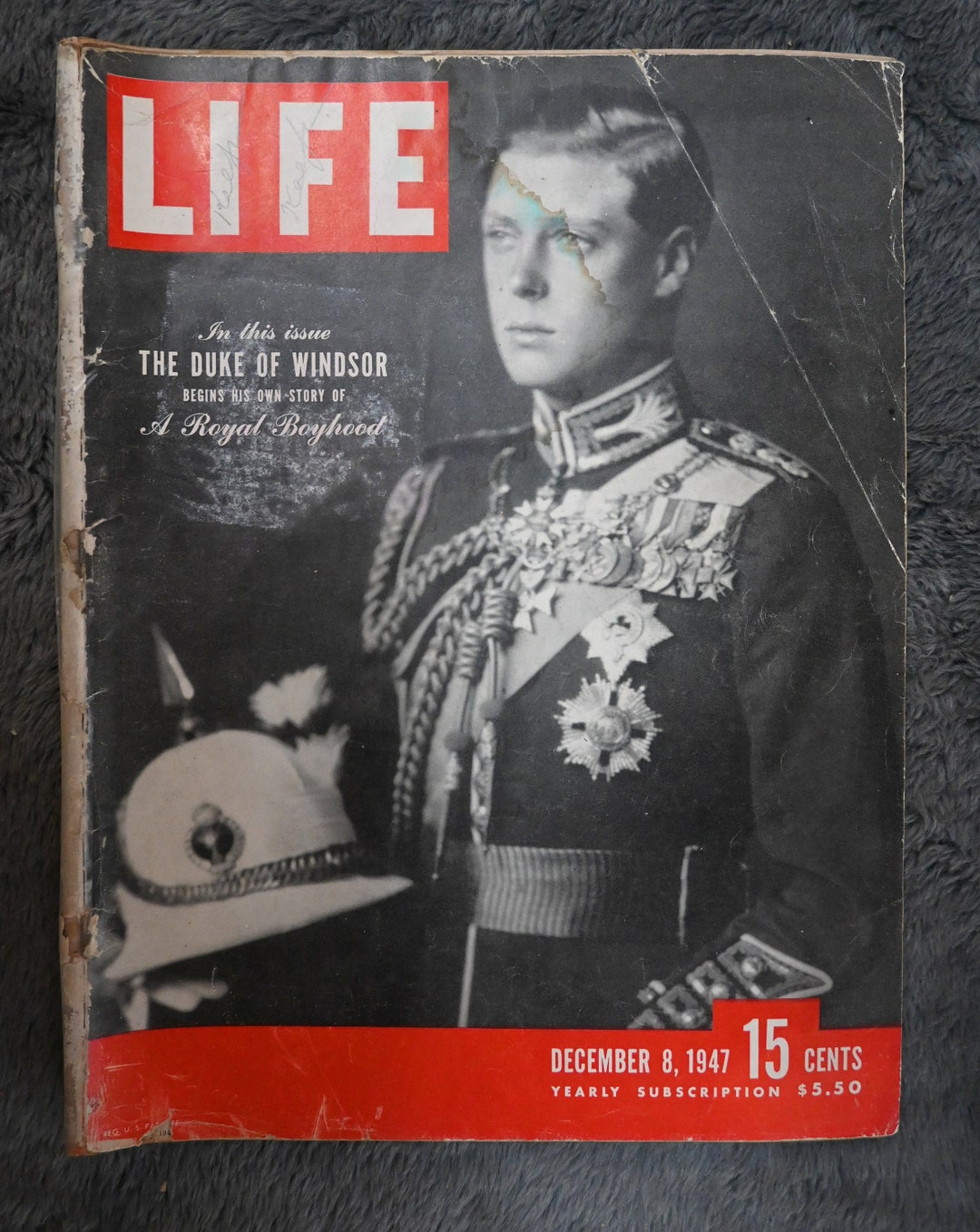 Life Magazine December 8 1947 Prince Philip Duke of Windsor Edinburgh ...