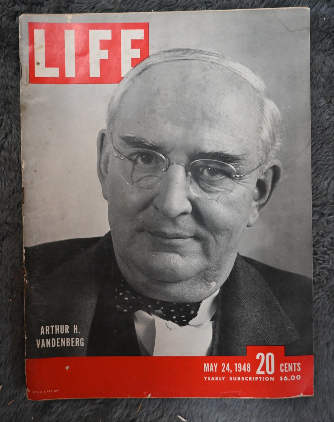 LIFE Magazine Issue May 24, 1948 Arthur H. Vandenberg - Etsy