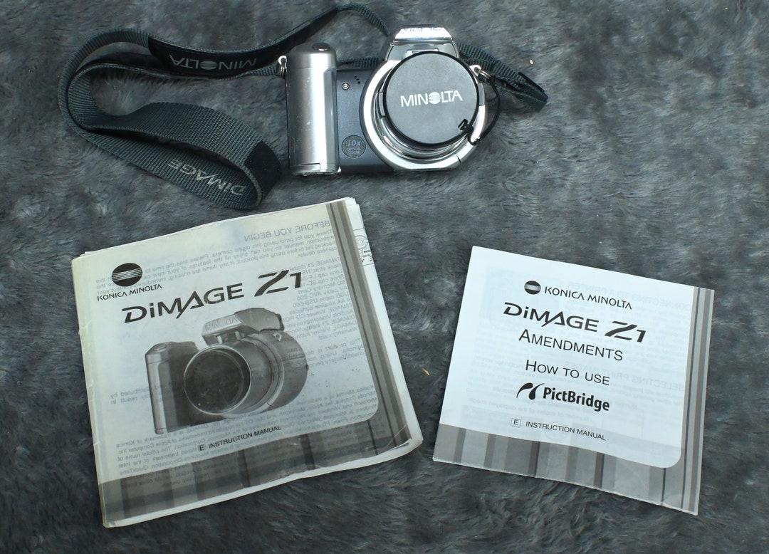 Konica Minolta Dimage Z1 3.2MP Digital Camera Silver Parts or Repair - Etsy
