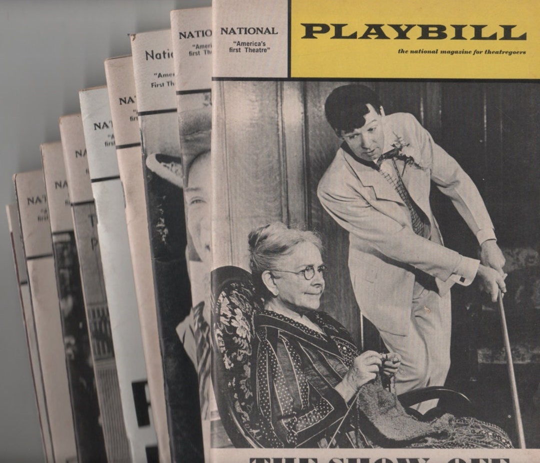 Playbill Magazines From National Theatre Washington DC Set of 9 From ...