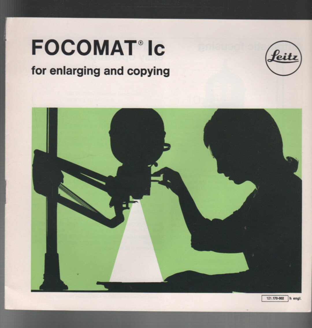 Leitz Focomat 1c Brochure 1977 - Etsy