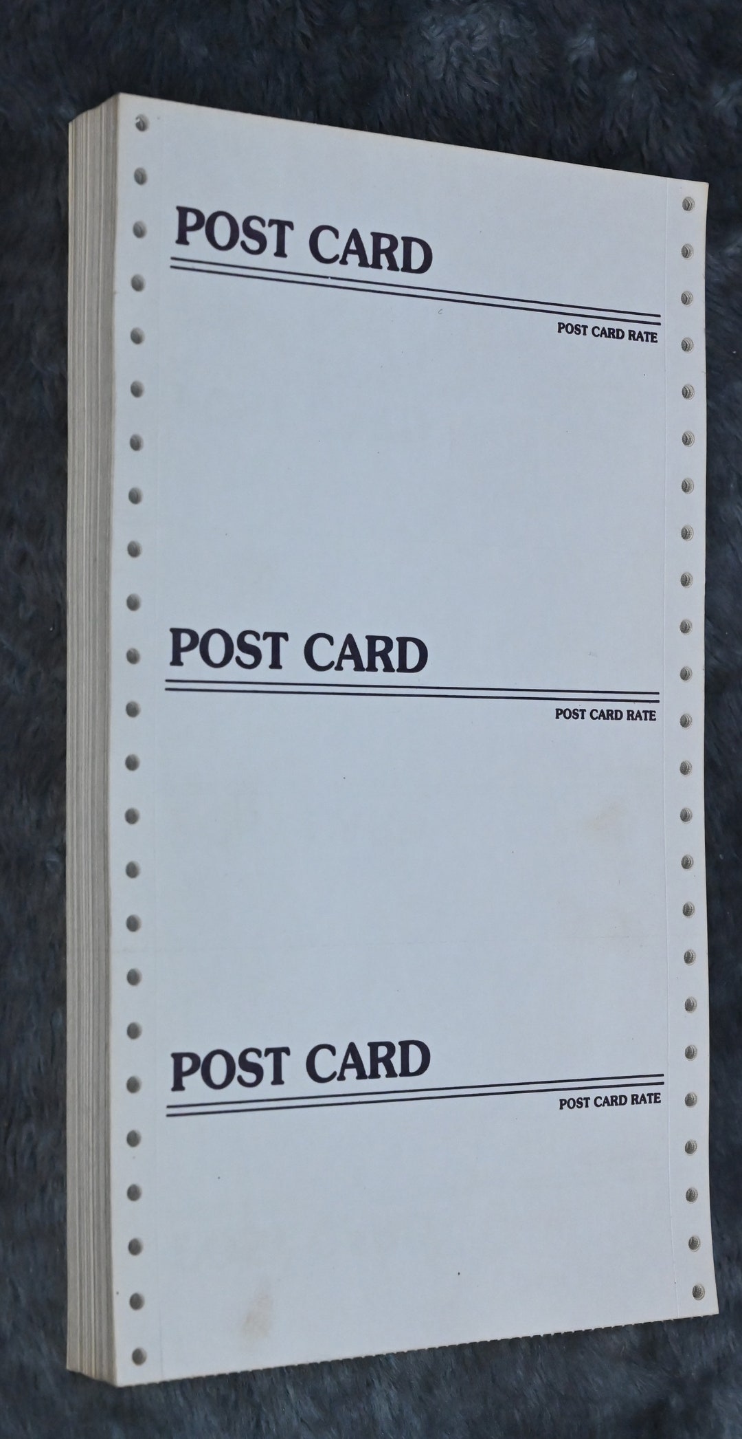 650 Fanfold Pin Feed Computer Printer Post Cards - Etsy