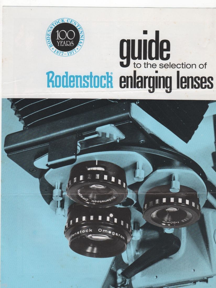 Guide to the Selection of Rodenstock Enlarging Lenses - Etsy
