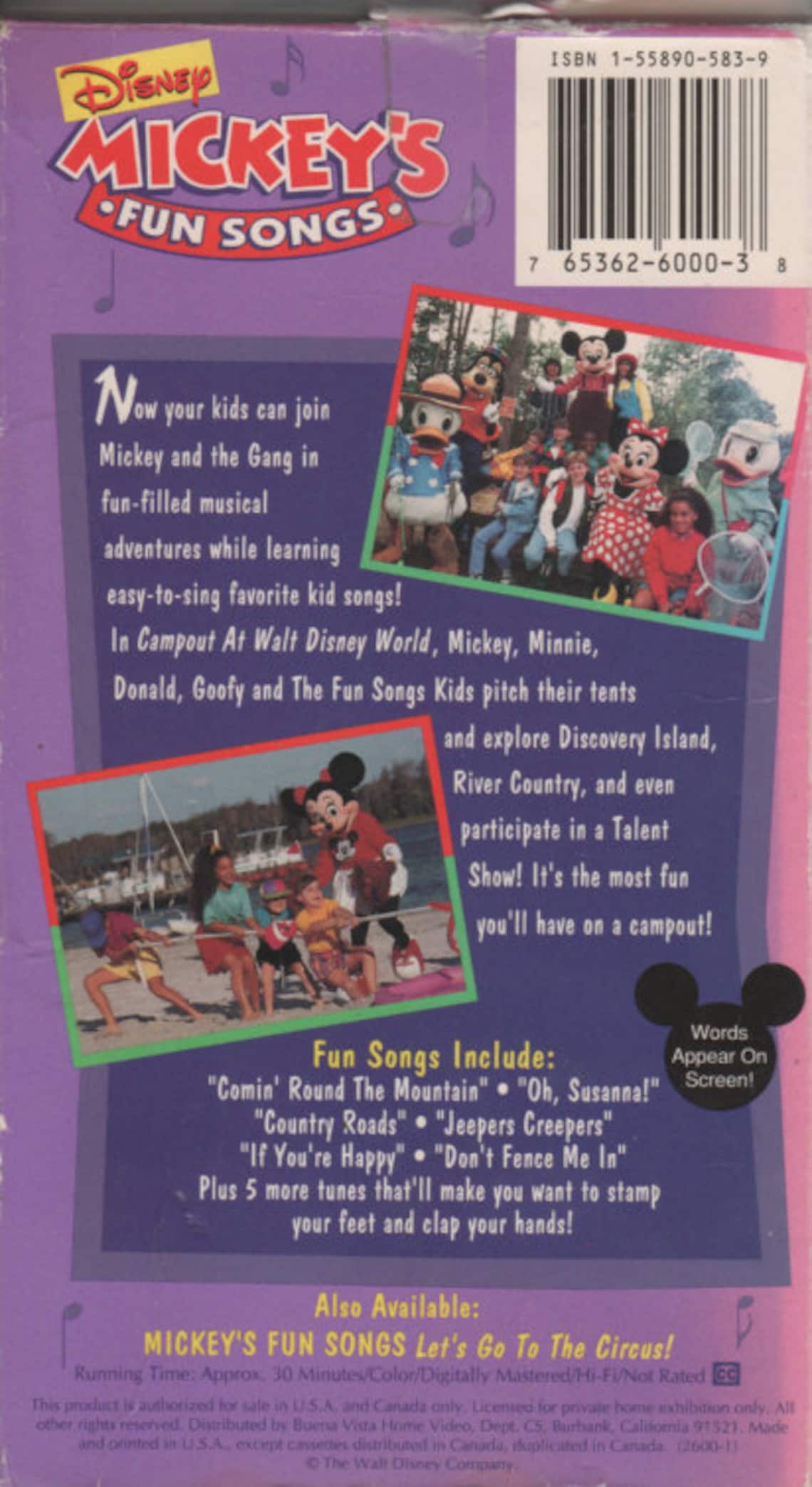 Mickey's Fun Song Disney Campout at Walt Disney World | Etsy