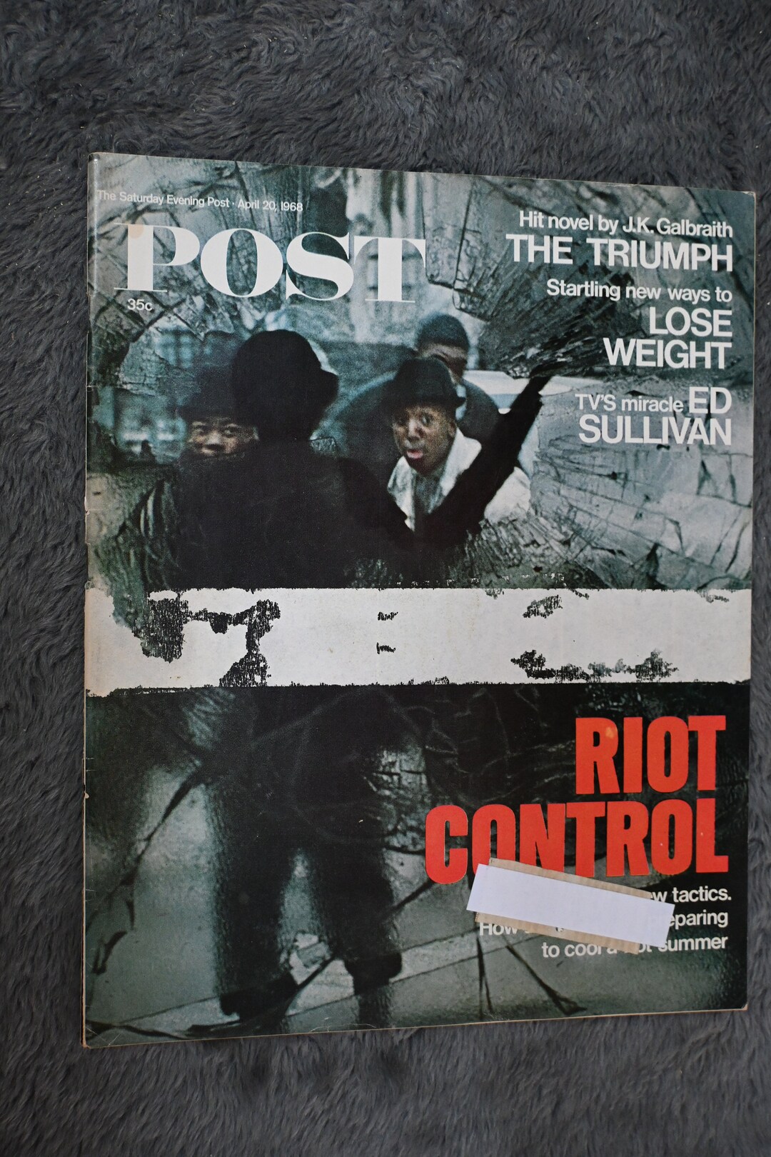 Vintage Saturday Evening Post, April 20 1968, Galbraith Novel, Ed ...