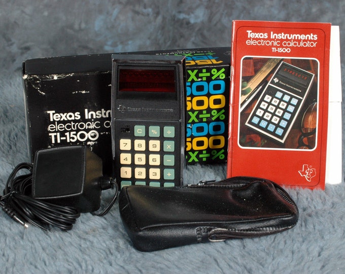 Texas Instruments TI-1500 Electronic Calculator With Box - Etsy