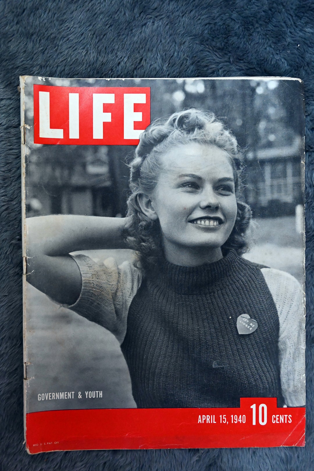 Life Magazine April 15, 1940 Government & Youth - Etsy