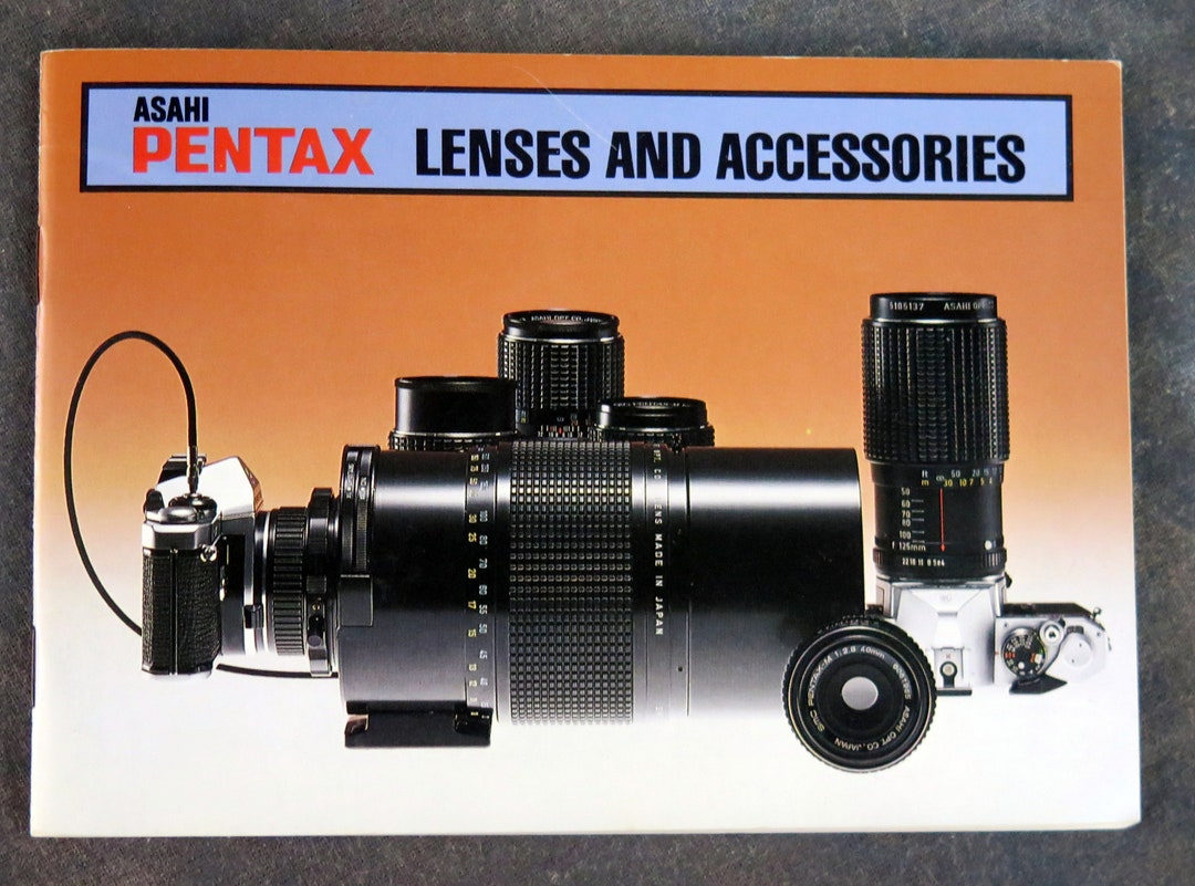 Asahi Pentax Lenses and Accessories Booklet, Brochure - Etsy