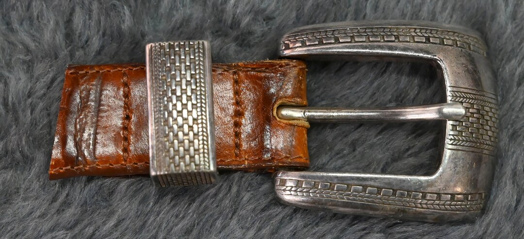 Metal Belt Buckle With Loop Fit's 1 Wide Belt - Etsy