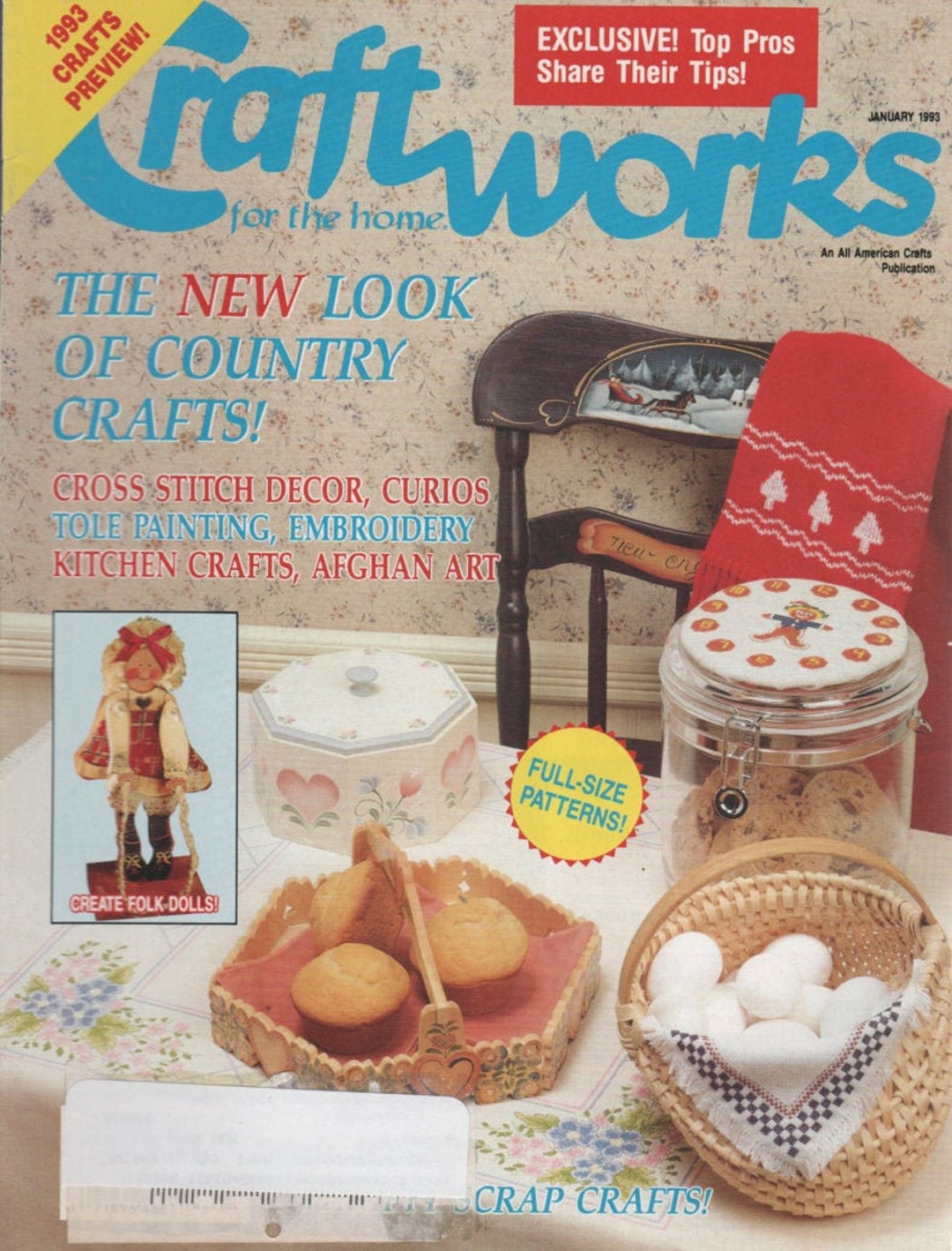 Craftworks for the Home Magazine January 1993 - Etsy