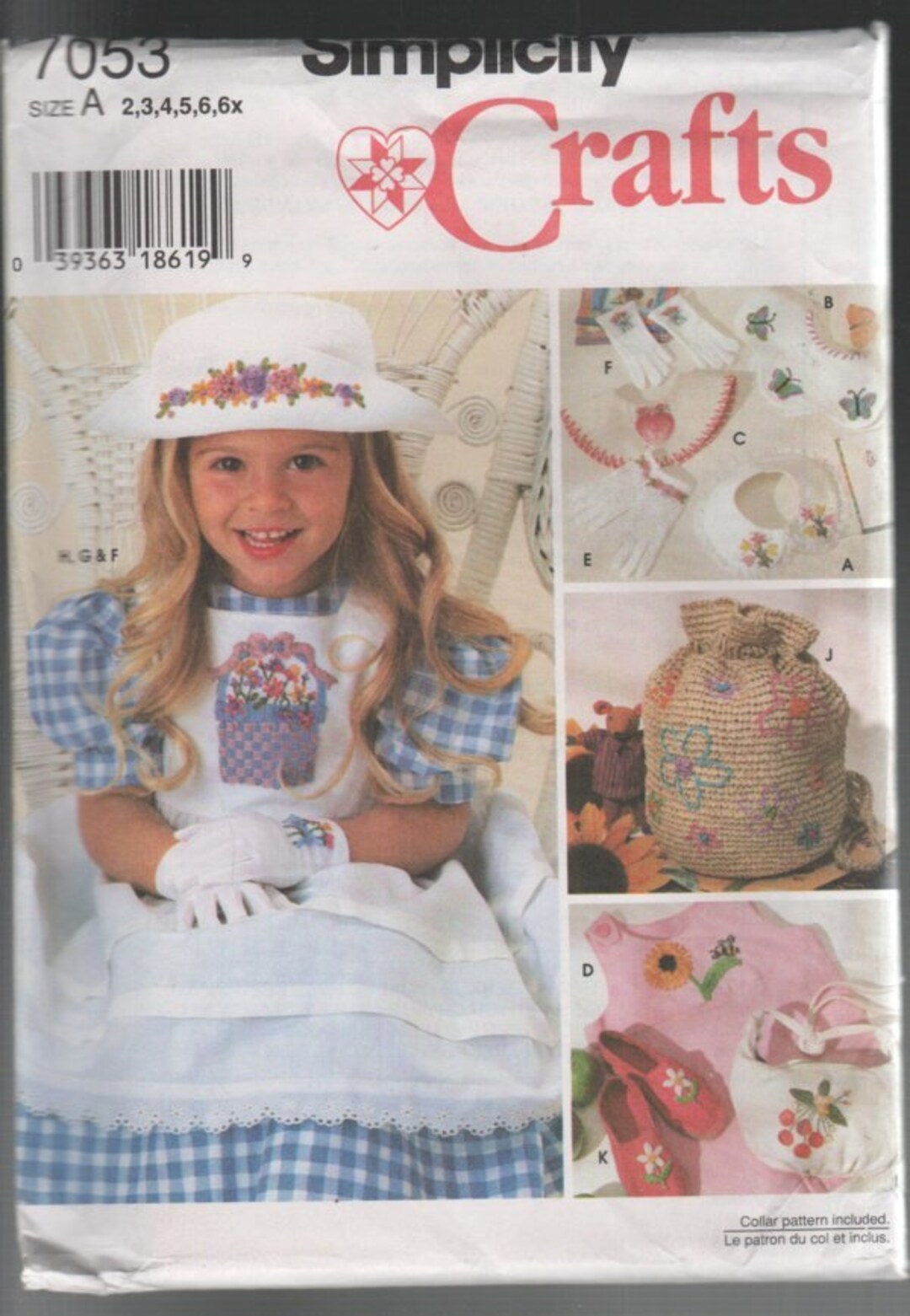 Simplicity Crafts Pattern 7053 in Size A 2 Thru 6X Uncut - Etsy
