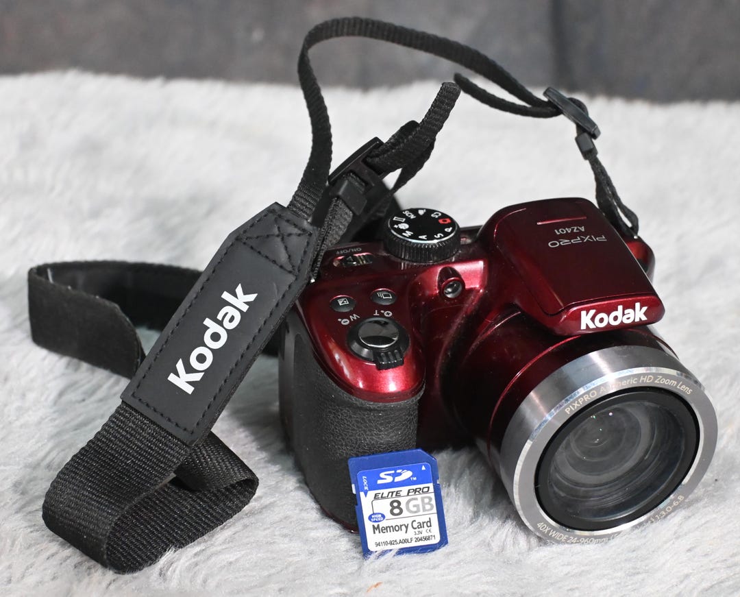 Kodak Pixpro AZ401 Point & Shoot Digital Camera With 3 LCD, Red AZ401RD ...
