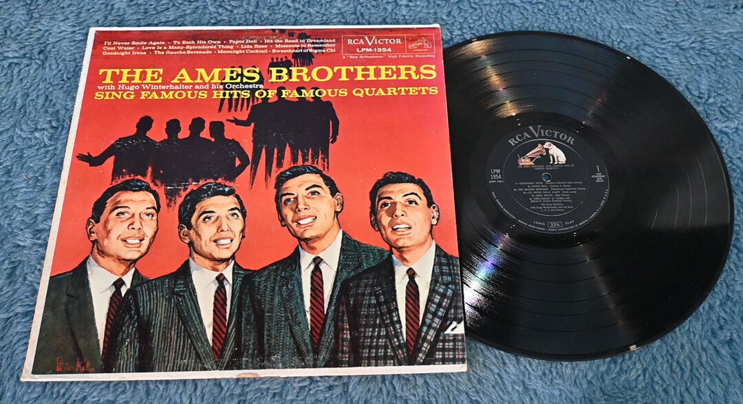 The Ames Brothers Sing Famous Hits of Famous Quartets Vinyl LP Record ...