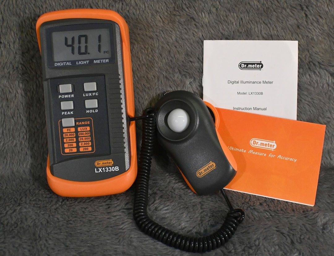 Dr. Meter LX1330B Digital Illuminance/light Meter, 0 200,000 Lux Luxmeter - Etsy