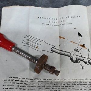 Circle-set Circular Saw Teeth Setting Tool Riverside Enterprises - Etsy