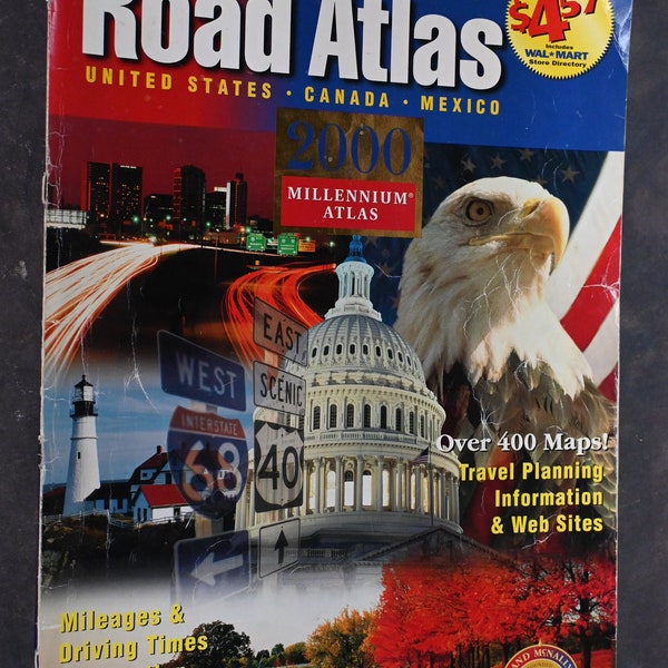 Vintage Atlas Pages - Etsy