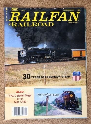 Railfan & Railroad Magazine November 1990 - Etsy