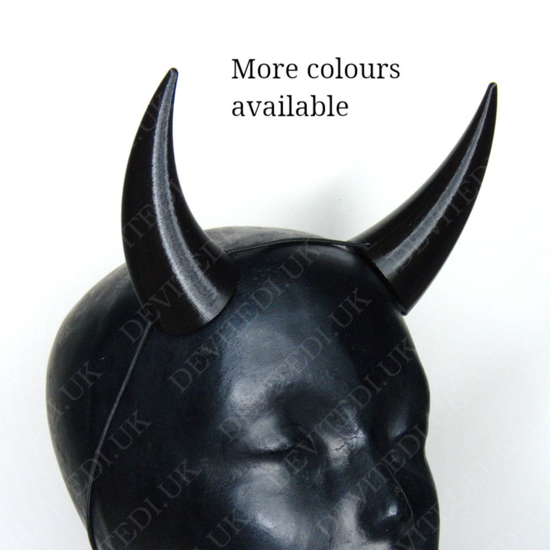 Wearable Horns Devil | 3D Printed Accessory | Elastic Tie | Perfect for ...