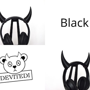 Headset Horns Devil 3D Printed Headphones Accessory - Etsy