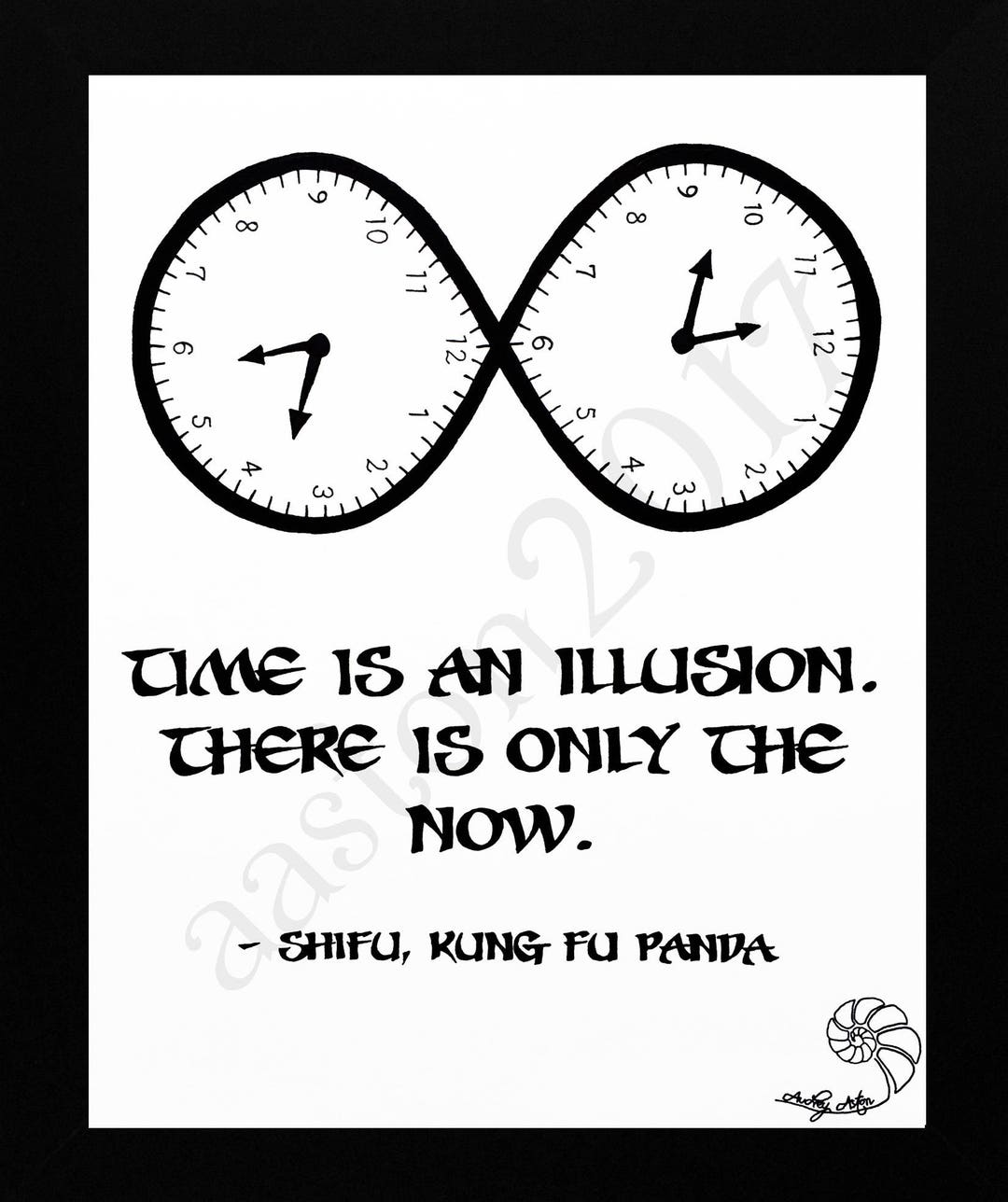 Kung Fu Panda Dreamworks Master Shifu Hand Drawn Quote - Etsy