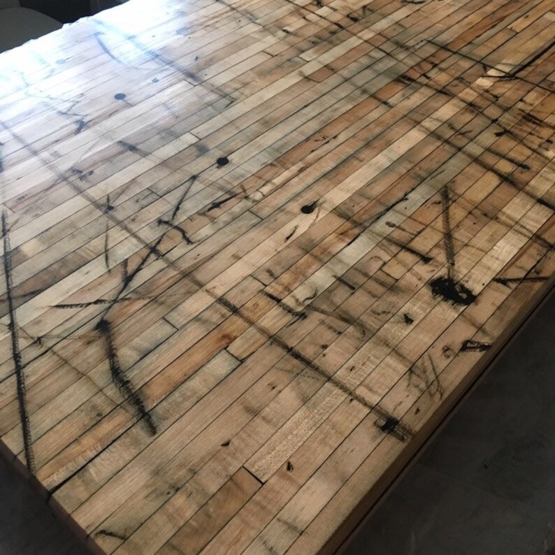Reclaimed Boxcar Flooring Desk - Etsy