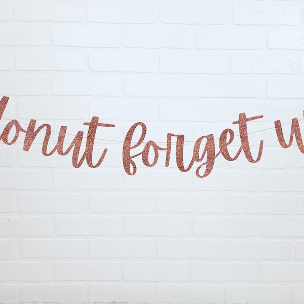Donut Forget Us - Etsy