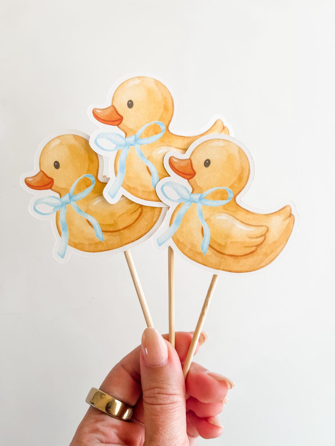 Rubber Duck Cupcake Toppers | Splish Splash It's a Baby Bash | Baby ...