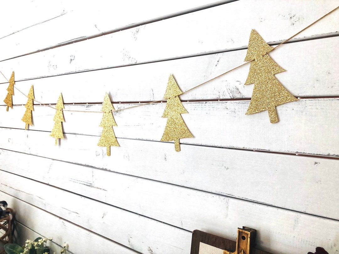 Christmas Tree Garland Christmas Decorations Christmas Party Banner ...
