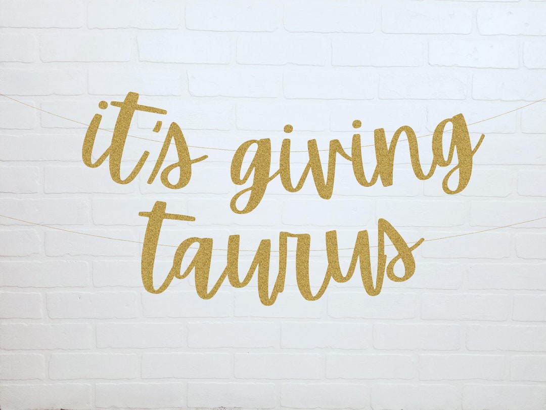 Taurus Birthday Banner | Adult Birthday Decorations | Zodiac Birthday ...