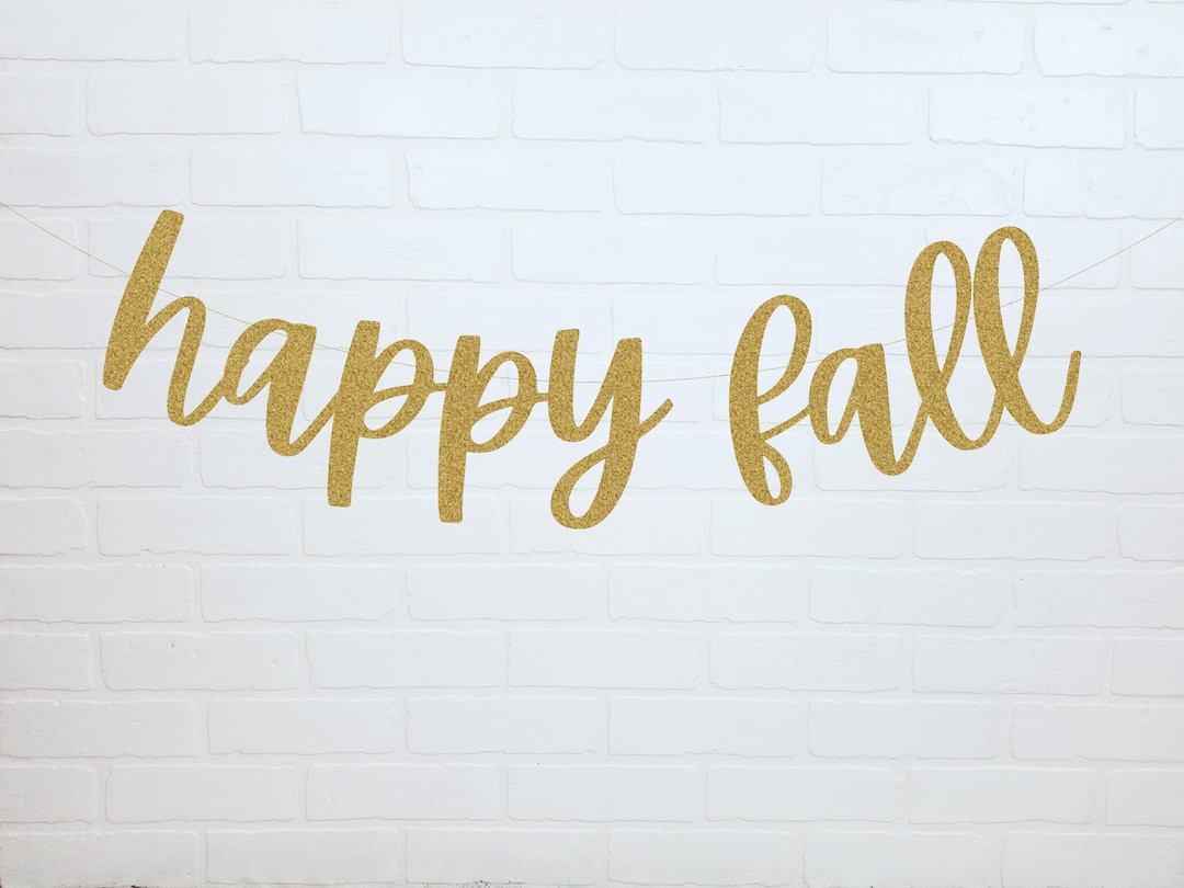 Happy Fall | Happy Fall Banner | Fall Decorations for Home | Fall ...